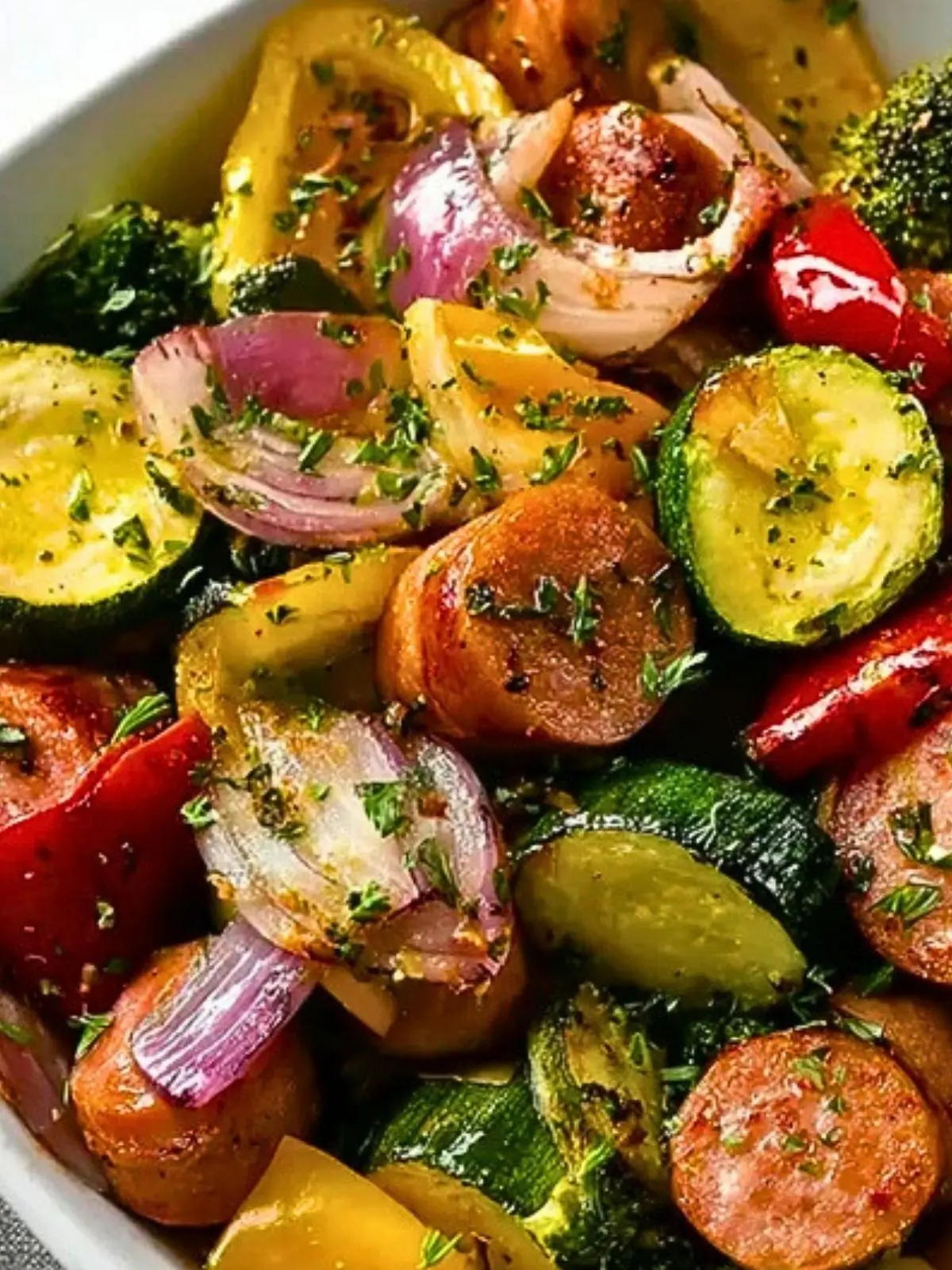 Easy Chicken Sausage and Veggies Sheet Pan