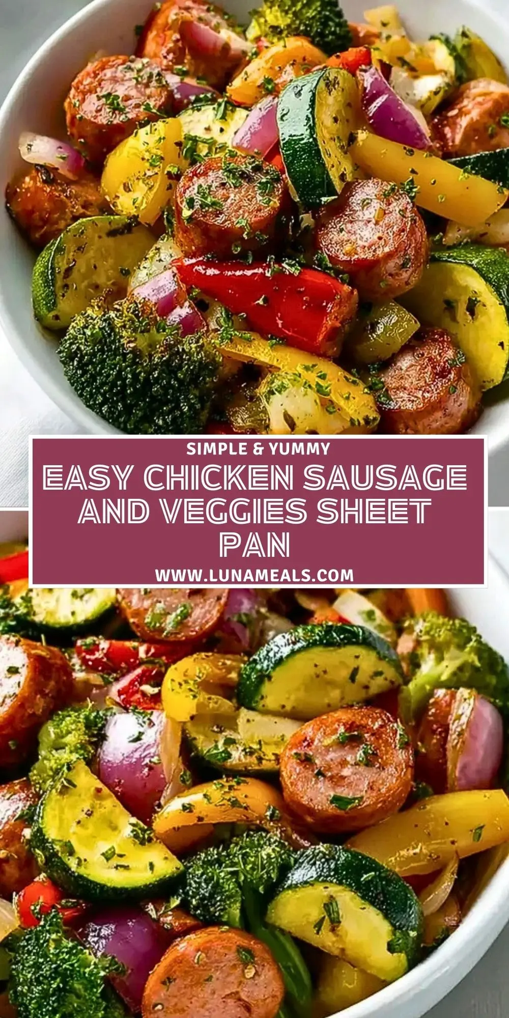 Easy Chicken Sausage and Veggies Sheet Pan