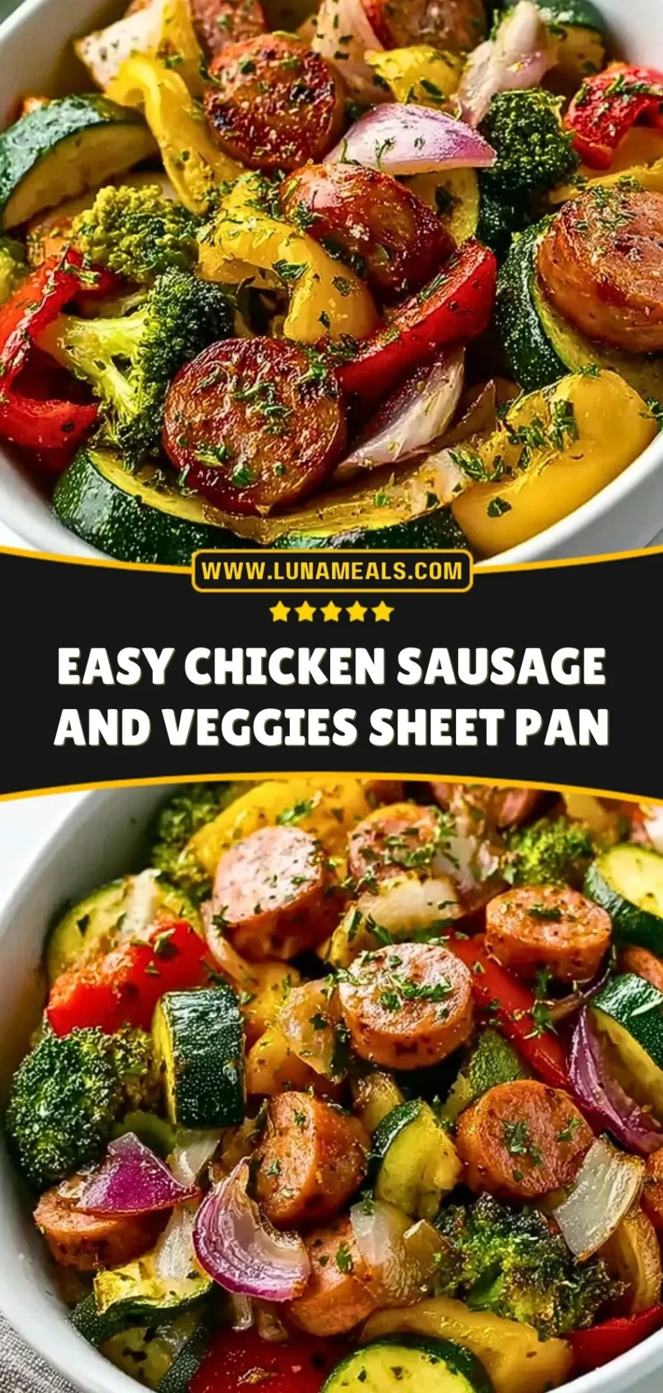 Easy Chicken Sausage and Veggies Sheet Pan