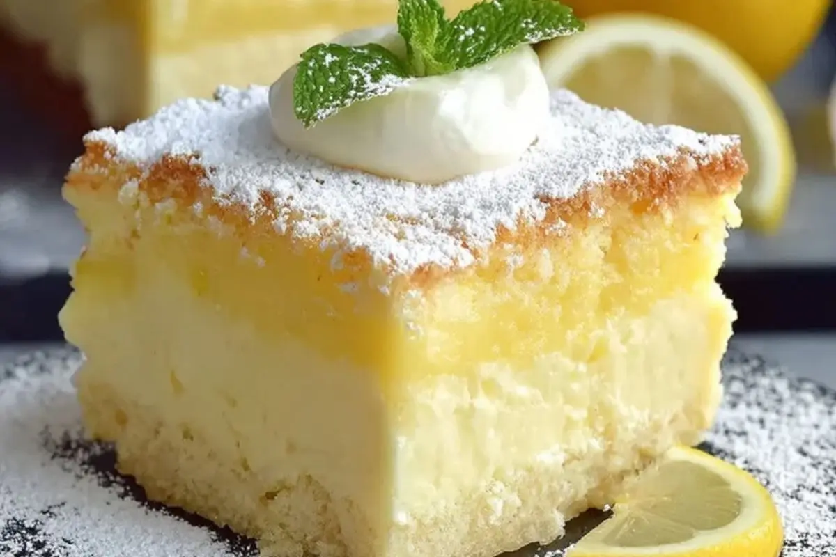 Lemon Custard Cake That Melts in Your Mouth